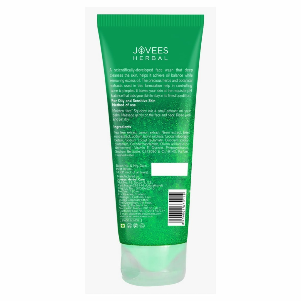 Jovees Tea Tree Oil Control Face Wash – Jovees – RF Asia International ...